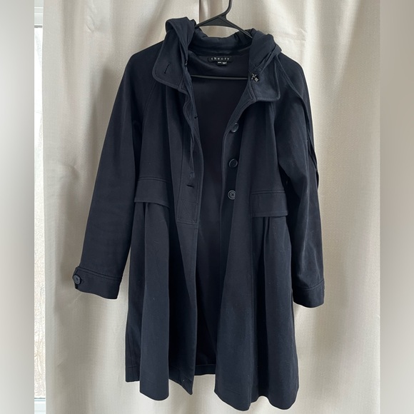 Theory | Jackets & Coats | Theory Navy Blue Parka Jacket With Removable ...